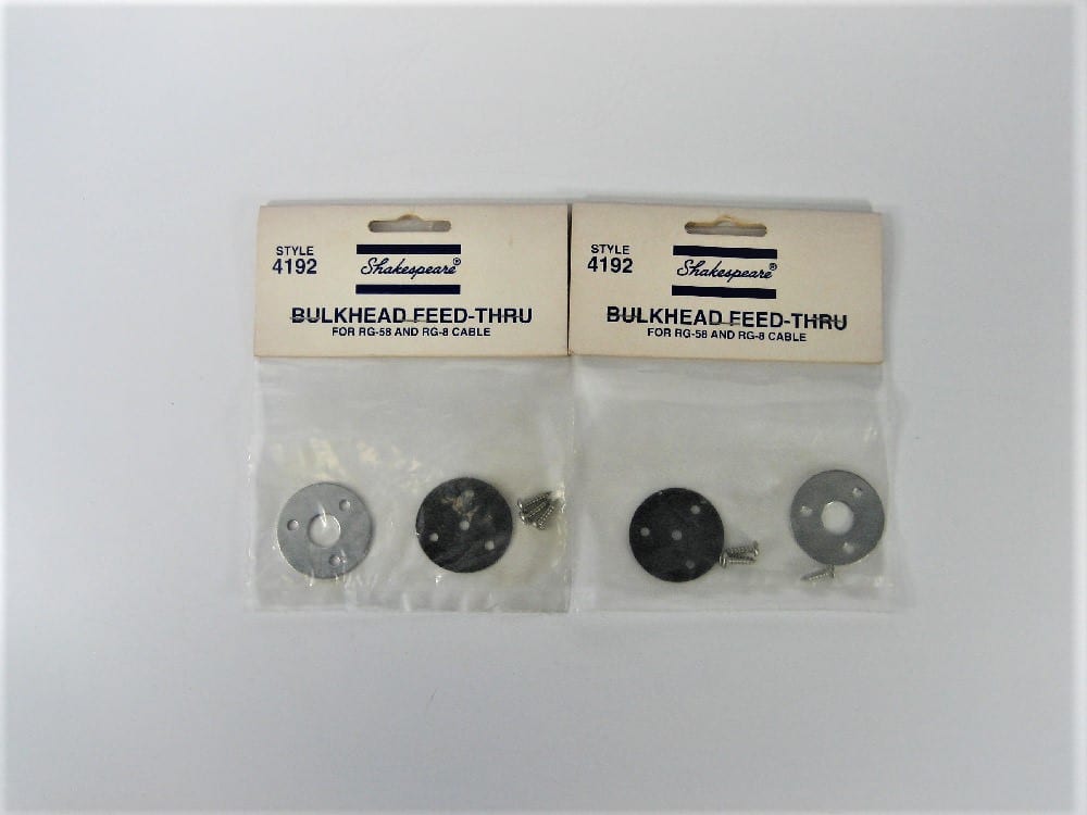[Pack of 2] Shakespeare - Bulkhead Feed-Thru for RG-58 & RG-8 Cable ...