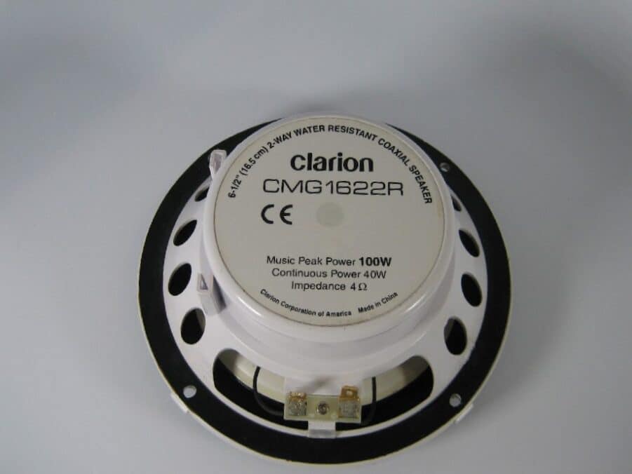 (1 Single) Clarion - 6.5-Inch 2-Way 100-Watt Marine Speaker - CMG1622R ...