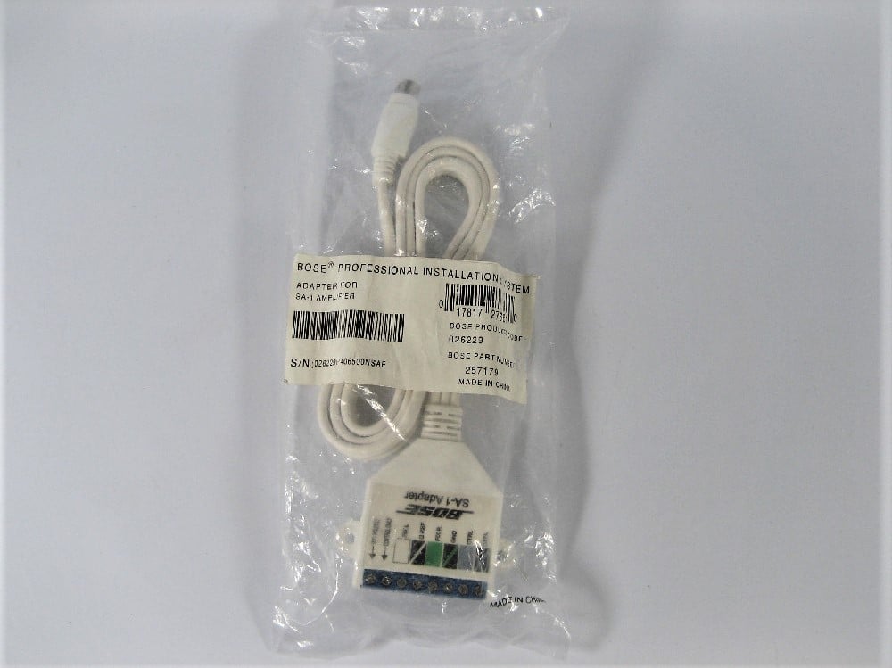 Bose - Bare Wire Adapter for SA-1 Amplifier - 026229/257179 - New Old ...