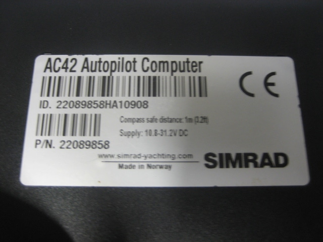 Simrad - AC42 Autopilot Computer 22089858/For AP24/AP28-Tested and ...