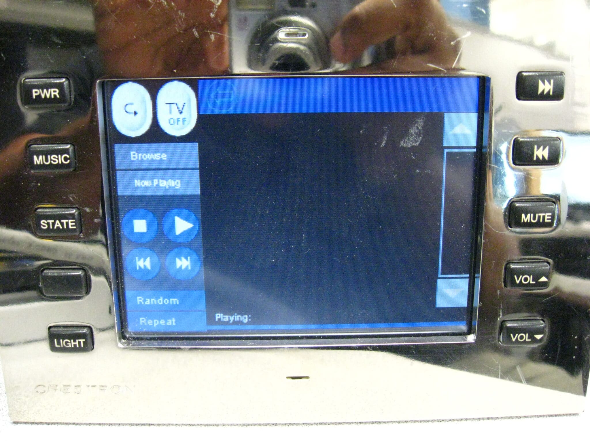 Crestron TPS-2000L In-Wall 5'' Touch Panel w/ Chrome Bezel * Free US ...