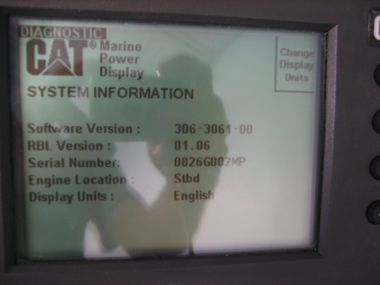 Caterpillar CAT MPD Marine Power Digital Display Excellent Condition ...