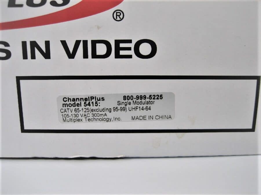 Channel Plus - Frequency-Agile Video Modulator - 5415 - New Open Box ...