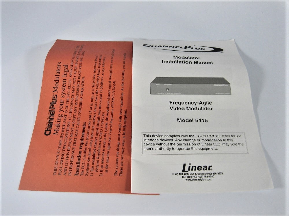 Channel Plus - Frequency-Agile Video Modulator - 5415 - New Open Box ...