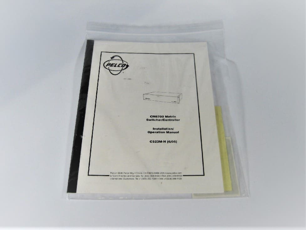 Pelco CM6700-MXB 16 Input 4 Output Switcher/Controller - NTSC - New ...