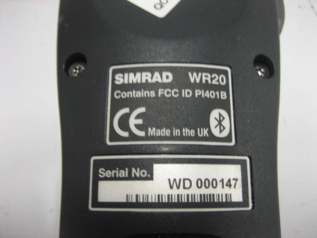 Simrad WR20 Remote Commander-W/WB20 Wireless Bluetooth Base-Tested-New ...