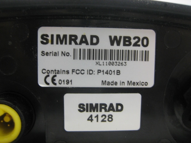 Simrad WR20 Remote Commander-W/WB20 Wireless Bluetooth Base-Tested-New ...