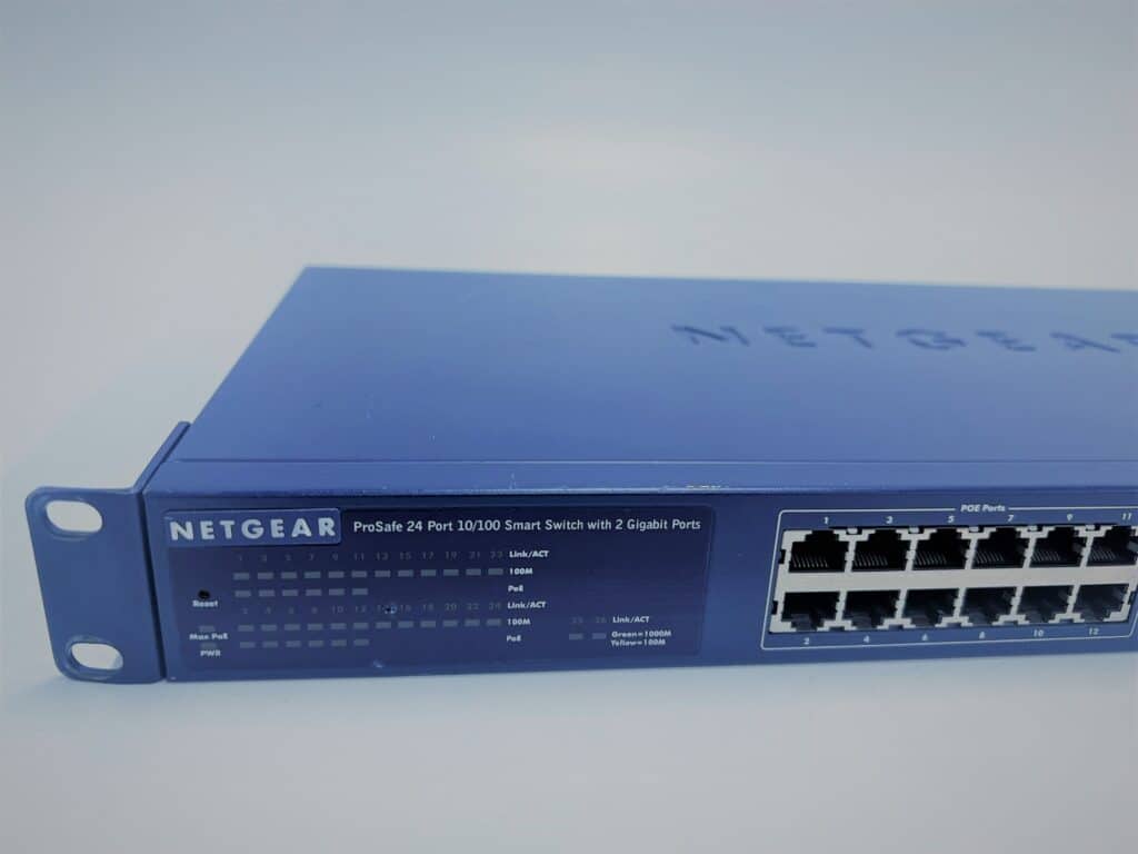 NetGear-FS726TP 24-Port 10/100 Smart Switch w/ 2 Gigabit Ports POE ...