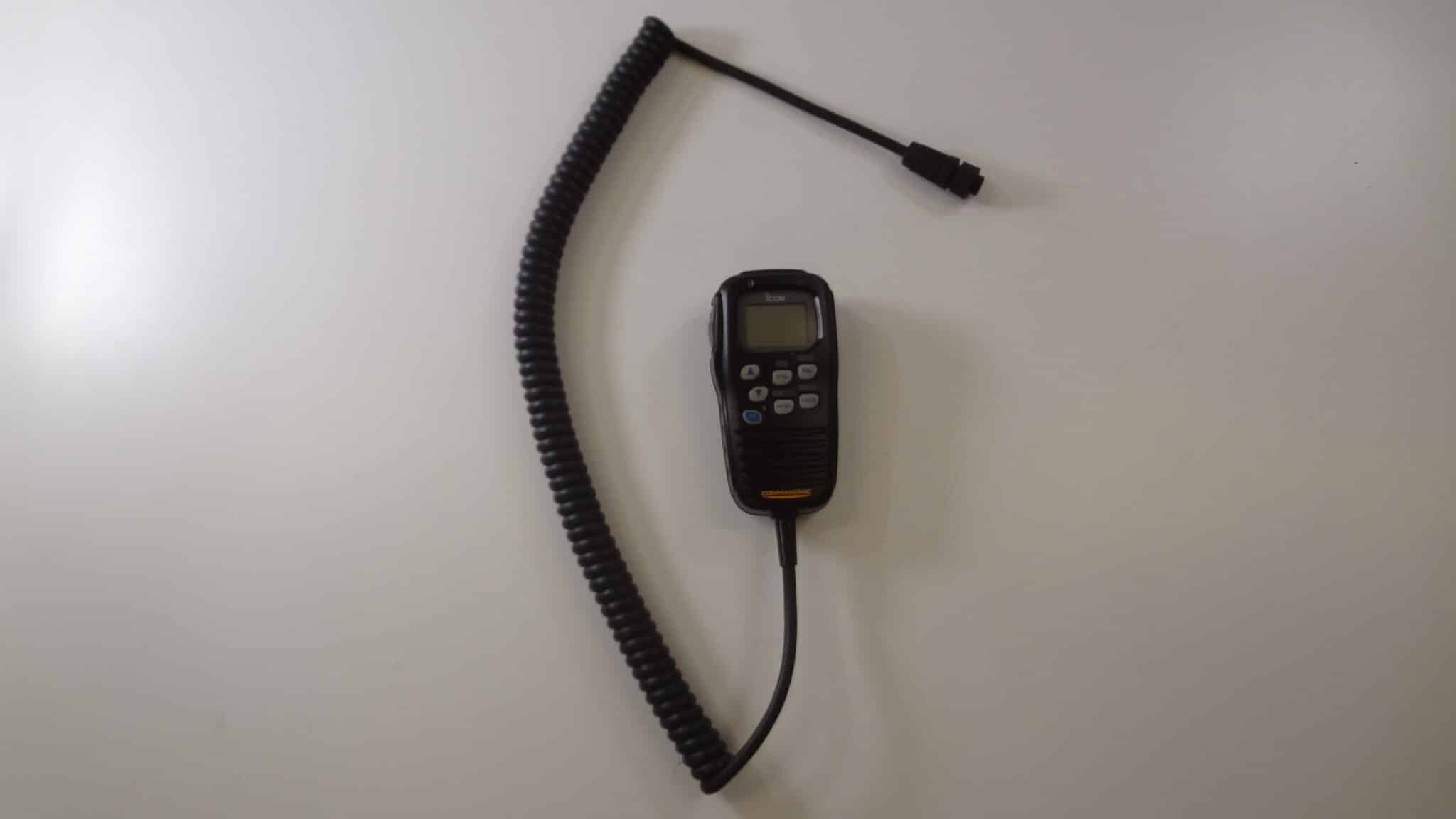 Icom HM-157B Remote Control Command Mic II w/ Rebuilt Cable for IC-M504 ...