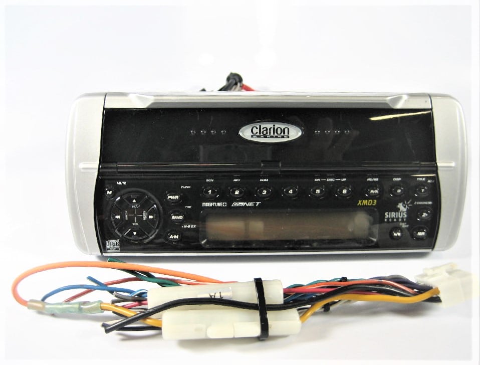 Clarion XDM3 Marine/Boat CD/AM/FM/Sirius Audio Receiver - Used - TESTED ...