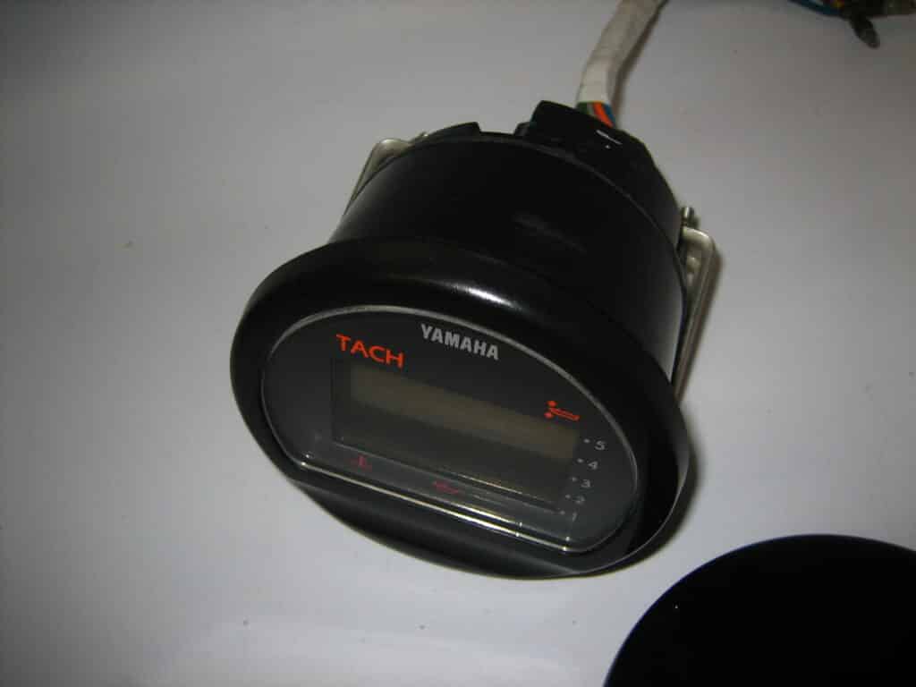 Yamaha Digital Multifunction TACH Tachometer Round Instrument Gauge ...