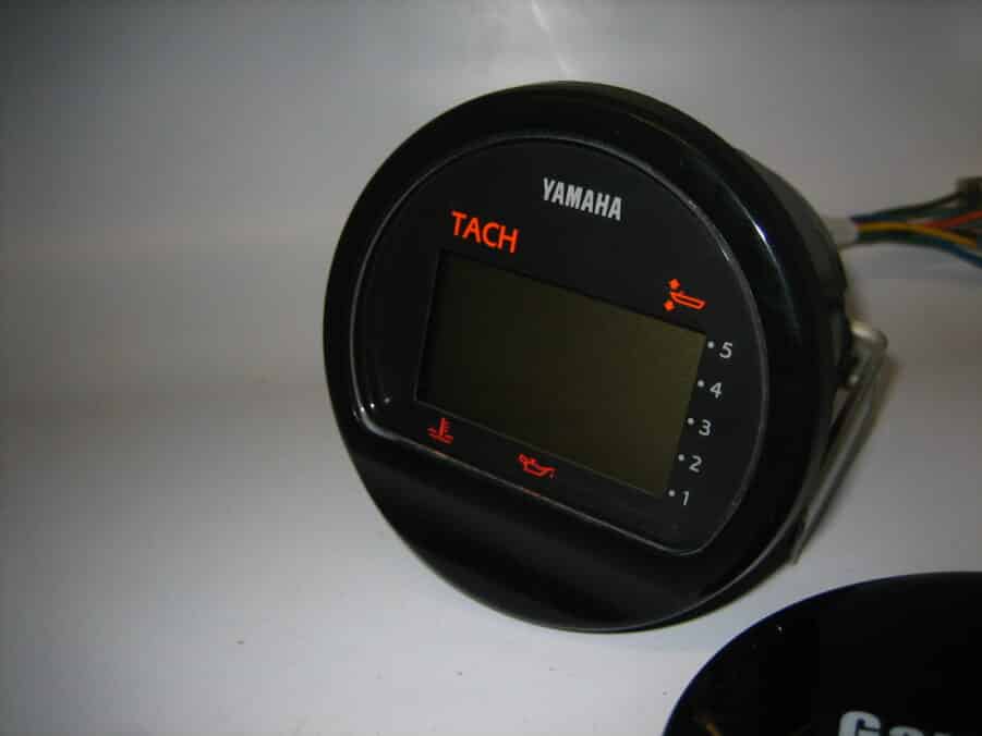 Yamaha Digital Multifunction TACH Tachometer Round Instrument Gauge ...