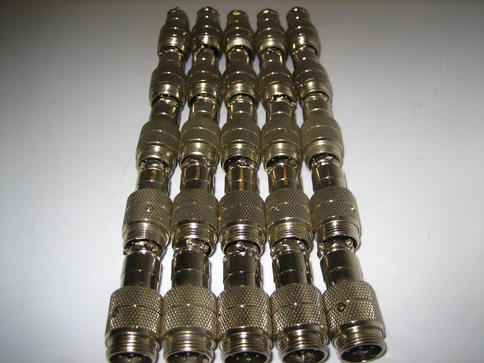 LOT OF 25 *NEW* 8-Pin Male Mic Microphone Cable End CB HAM Connectors ...