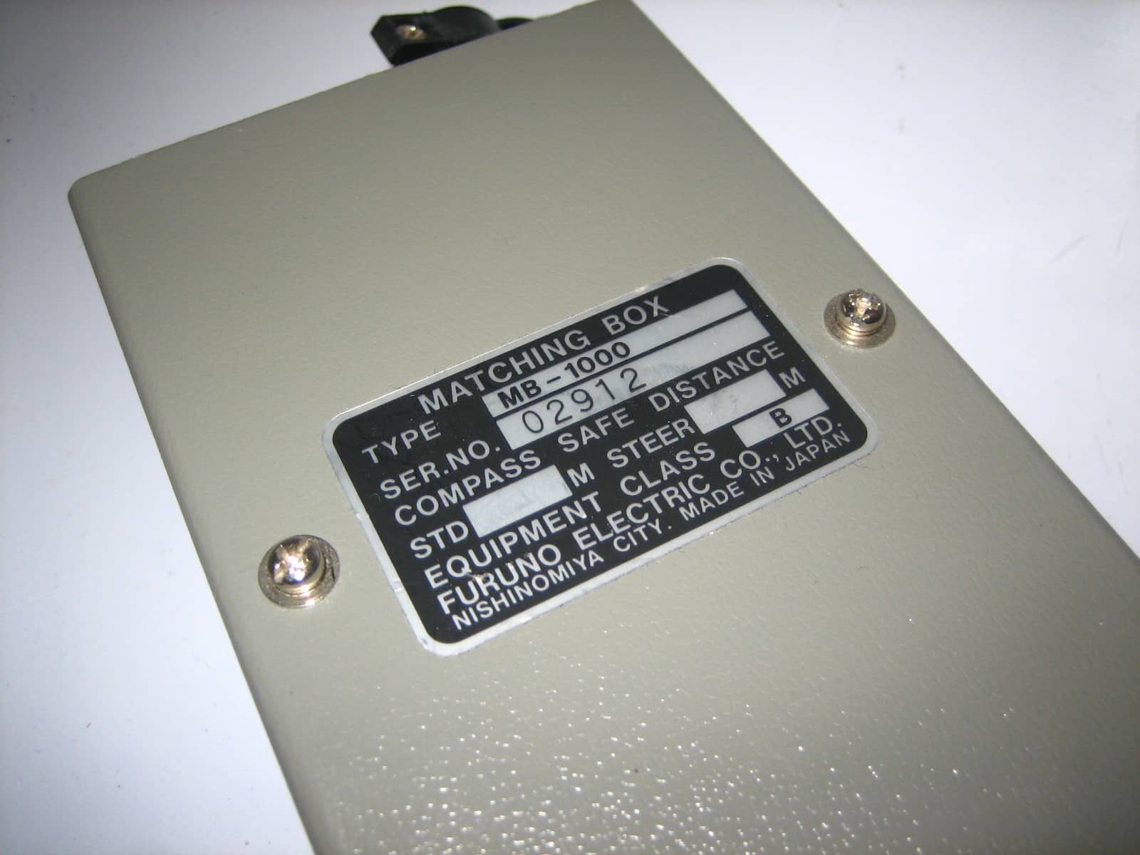 Furuno *NEW* MB-1000 Matching Box Convert Dual Line to Diplexed 8 Pin ...