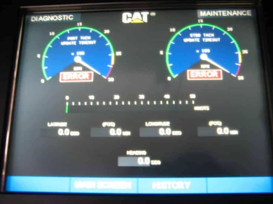 CAT Marine Caterpillar CAT Engine Vision Group Display Monitor 189-2230 ...