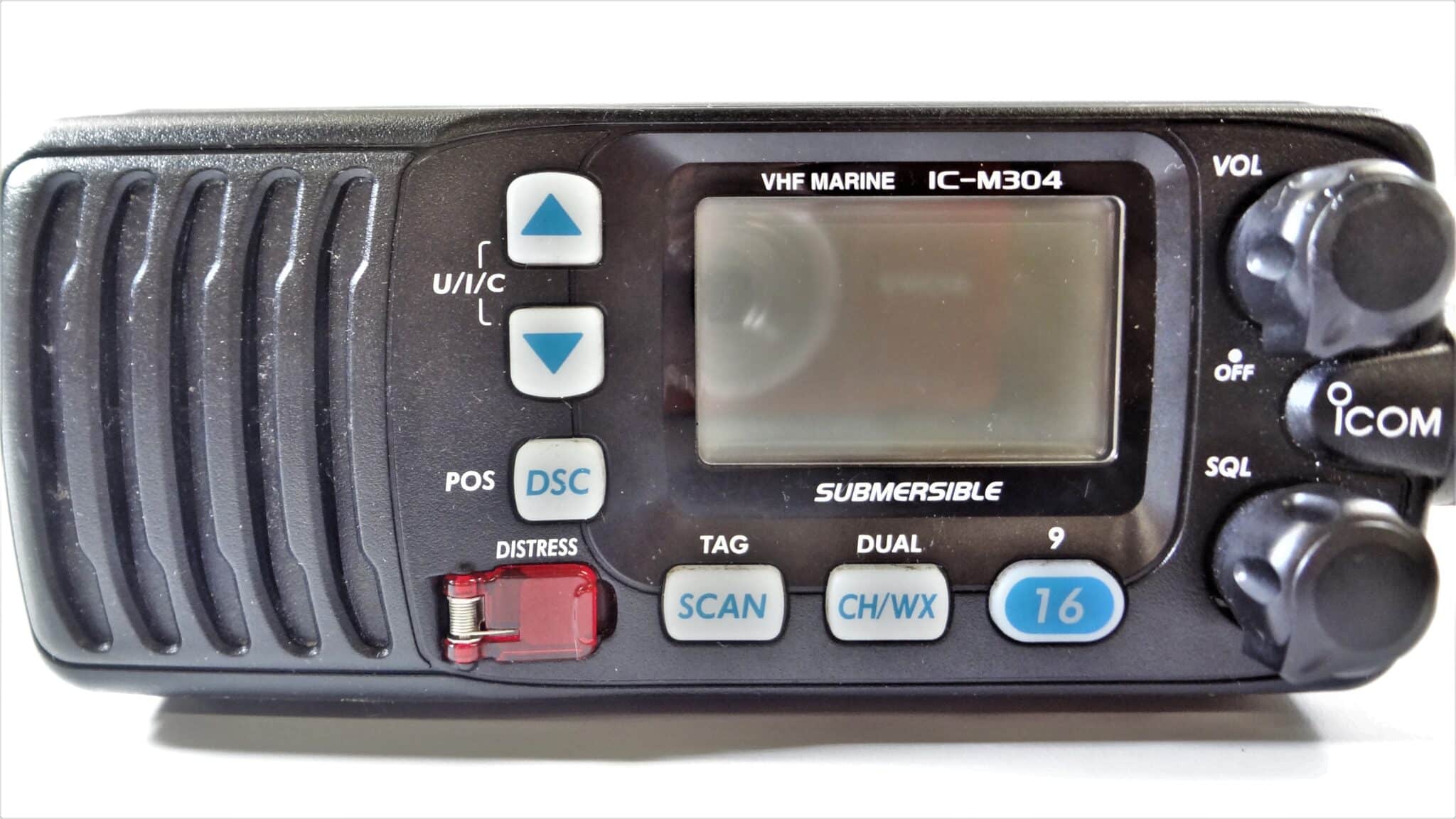 Icom IC-M304 Submersible Marine VHF Radio Transceiver Unit W/ HM-164B Hand Mic! - Max Marine ...
