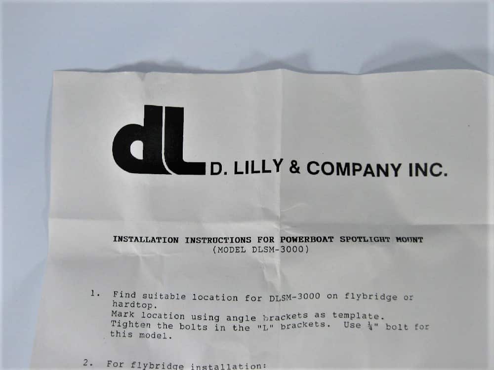 D Lilly DLSM-3000 Searchlight/Camera Flybridge/Mast Mount for ACR ...