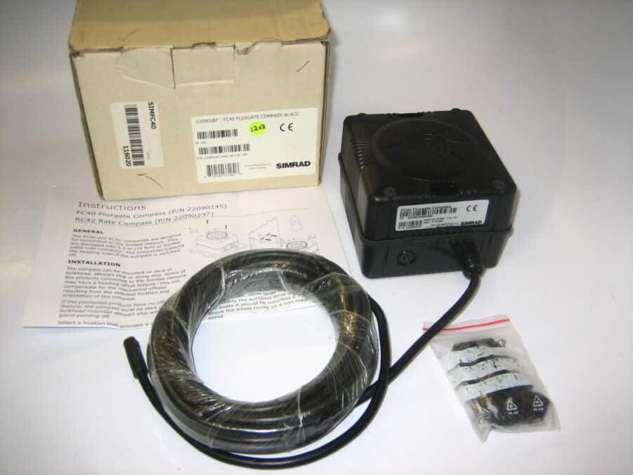 NEW OLD STOCK - Simrad FC40 Compass - 22090245 - Simnet End - NMEA2000 ...