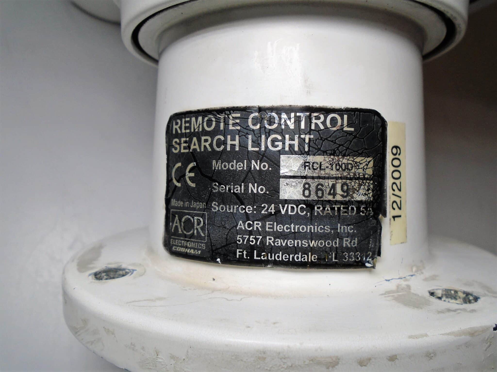 ACR RCL-100D Remote Control 24V Search Light Complete - (TESTED GOOD ...