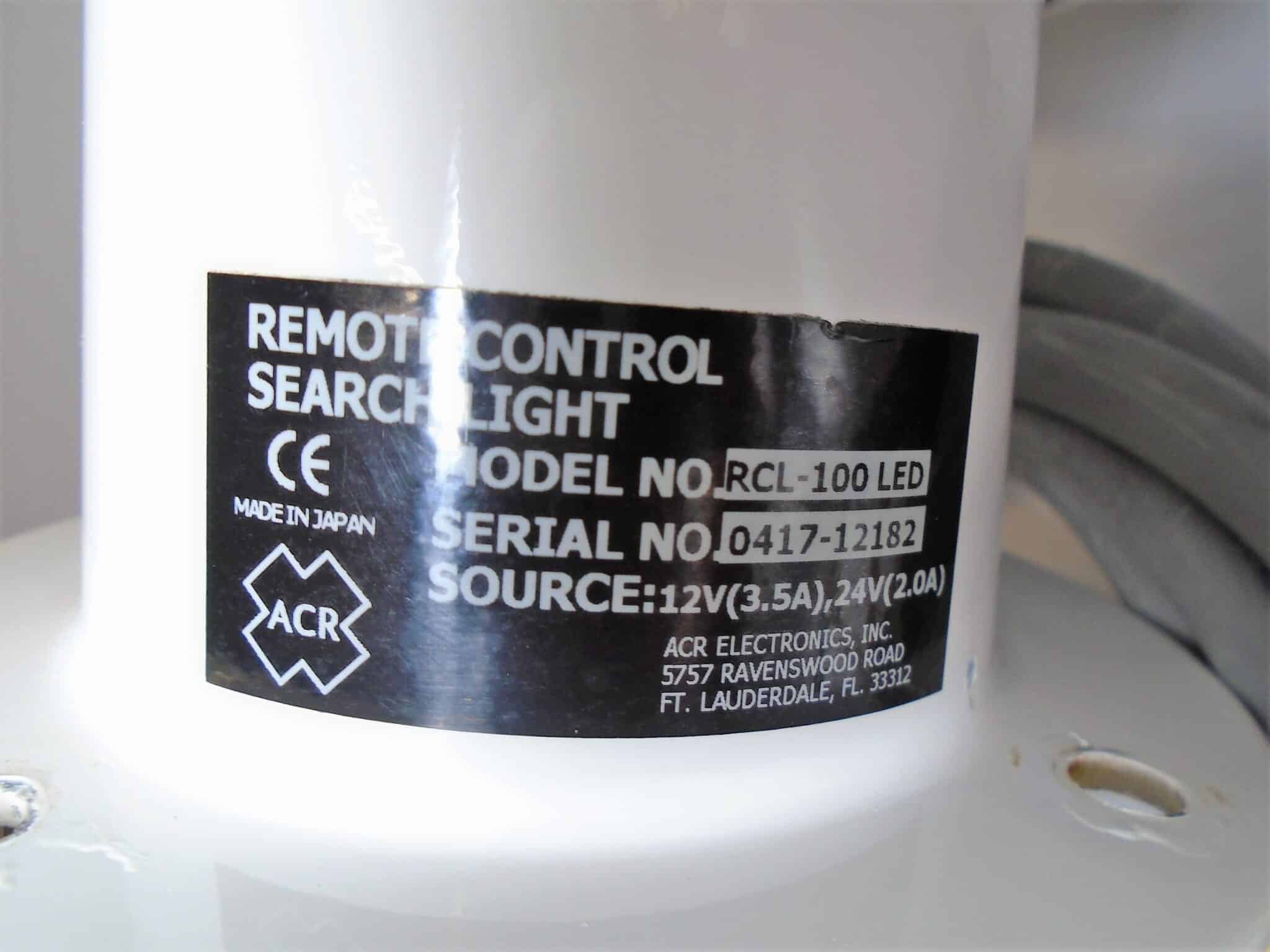 ACR RCL-100 LED Spotlight With Point Pad 12/24V (Tested) - Max Marine ...