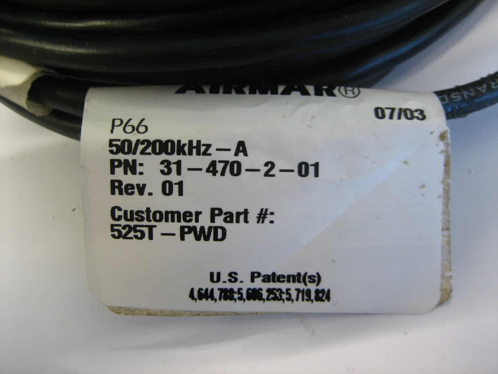 Furuno NEW 525T-PWD Airmar P66 Transom Mount Transducer w/10-Pin Conn ...