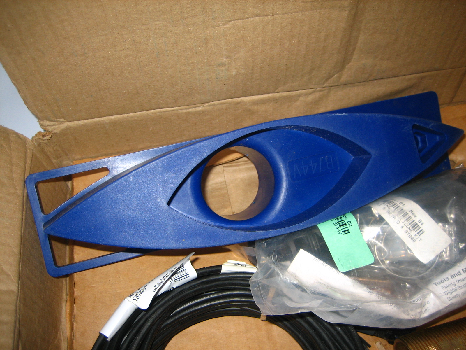 Airmar B744V-10N TD1005 Thru-Hull Bronze Transducer f/Northstar 491 490 ...