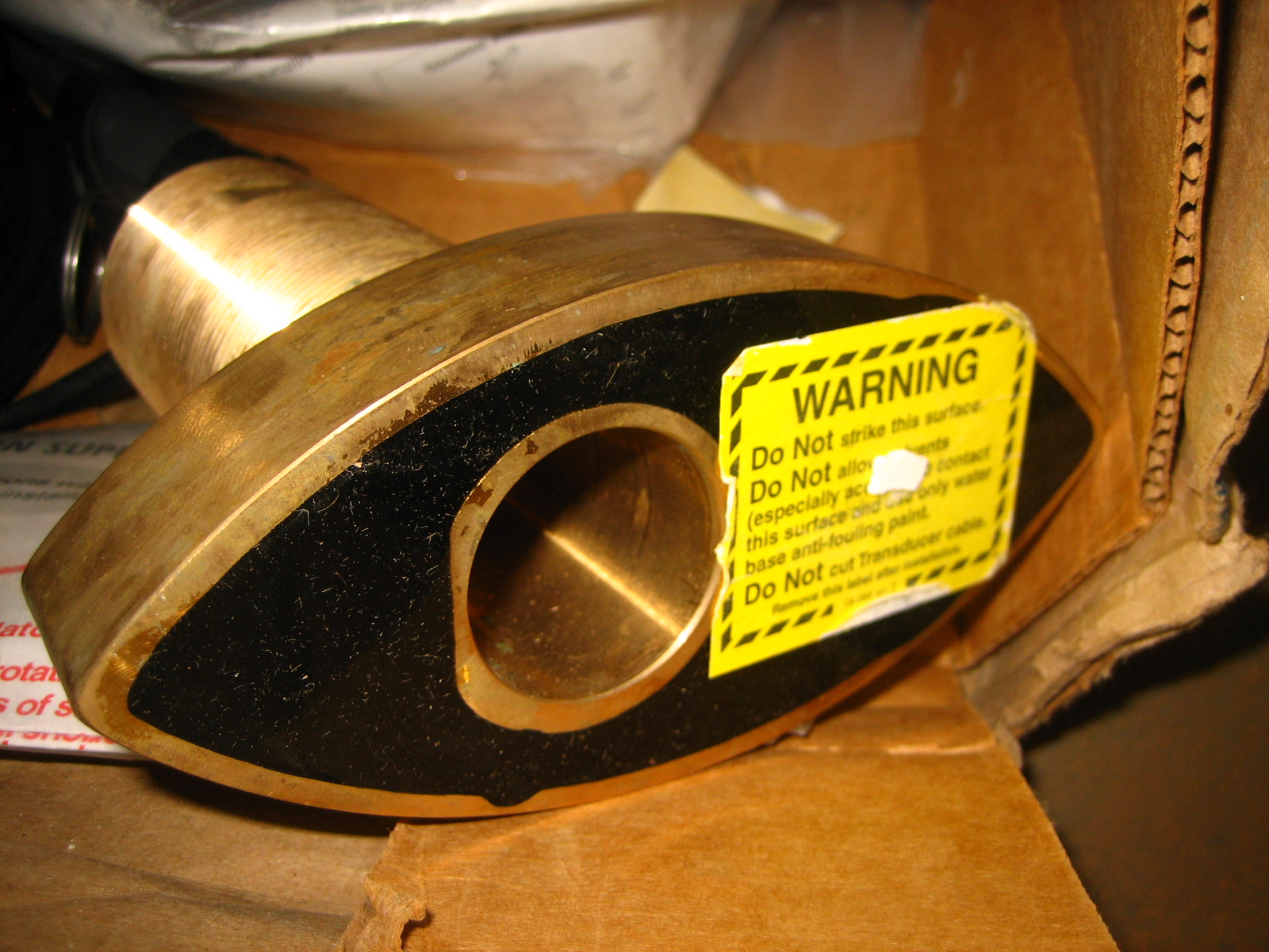 Airmar B744V-10N TD1005 Thru-Hull Bronze Transducer f/Northstar 491 490 ...