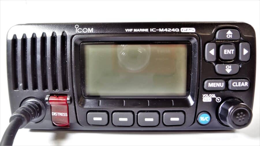 Icom IC-M424G Marine VHF Radio Transceiver Unit w/ HM-205B Mic - Max ...