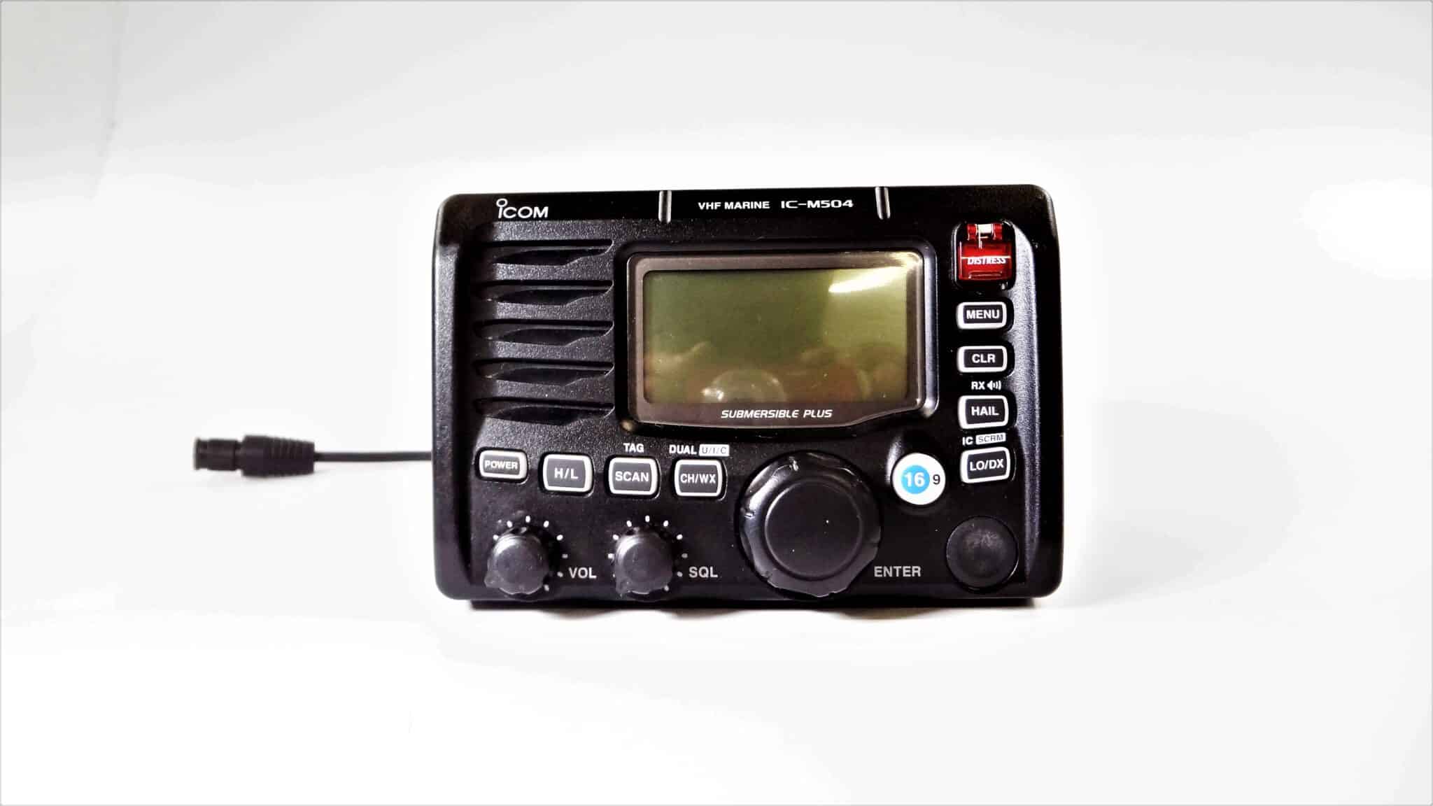 Icom IC-M504 Submersible Marine Fixed Mount VHF Radio Transceiver Unit ...