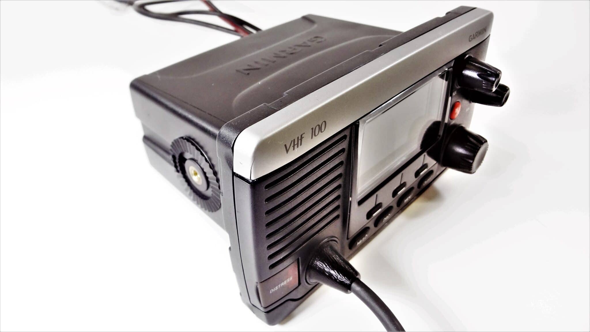 Garmin VHF 100 Submersible Radio Transceiver Unit with Rebuilt Hand Mic ...