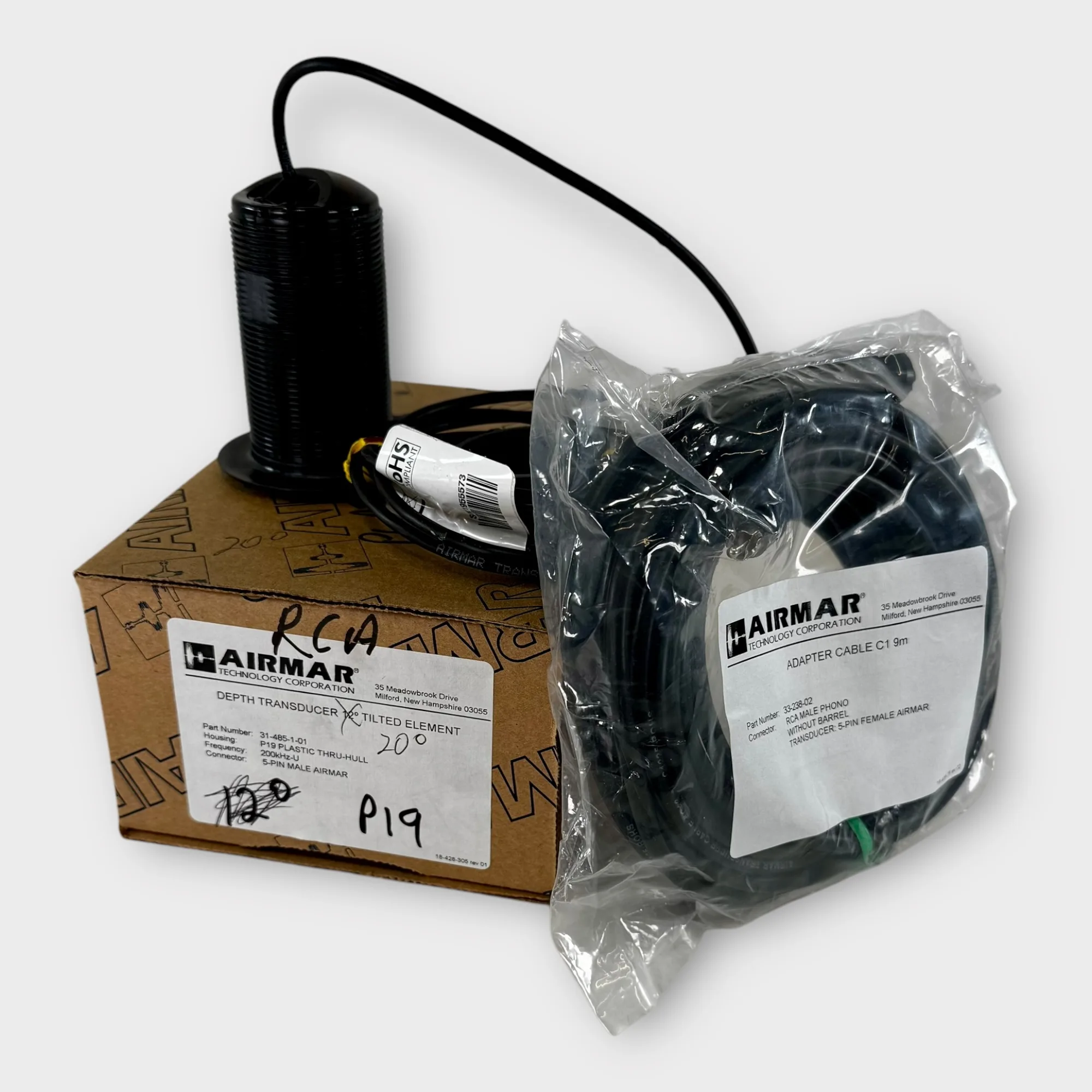 Standard Horizon/Navman/Northstar 3100 Depth Transducer w/Phono RCA ...