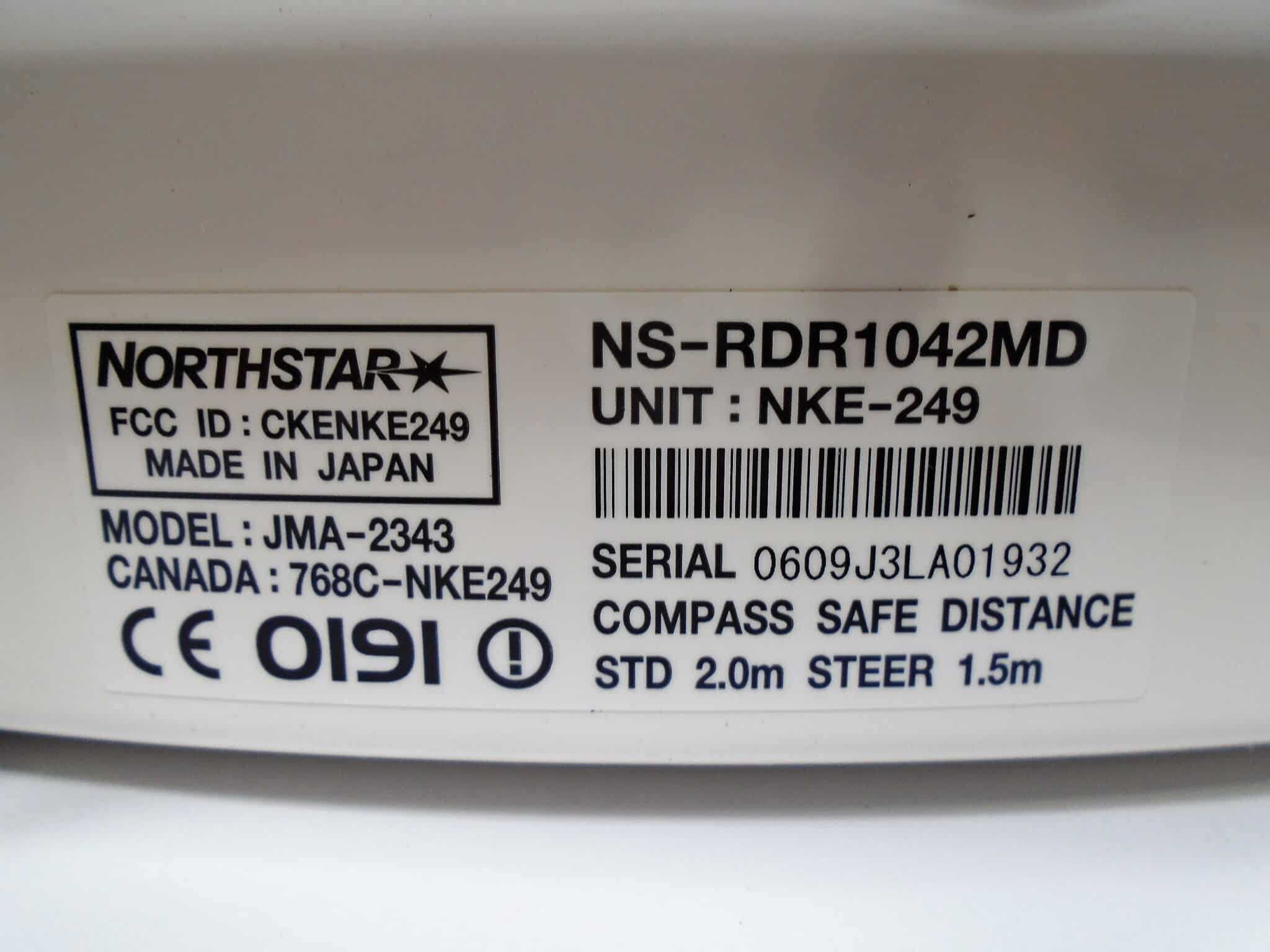 Navico/Northstar/Simrad JRC RDR1042MD NKE-249 JMA-2343 4kw Radome HD ...