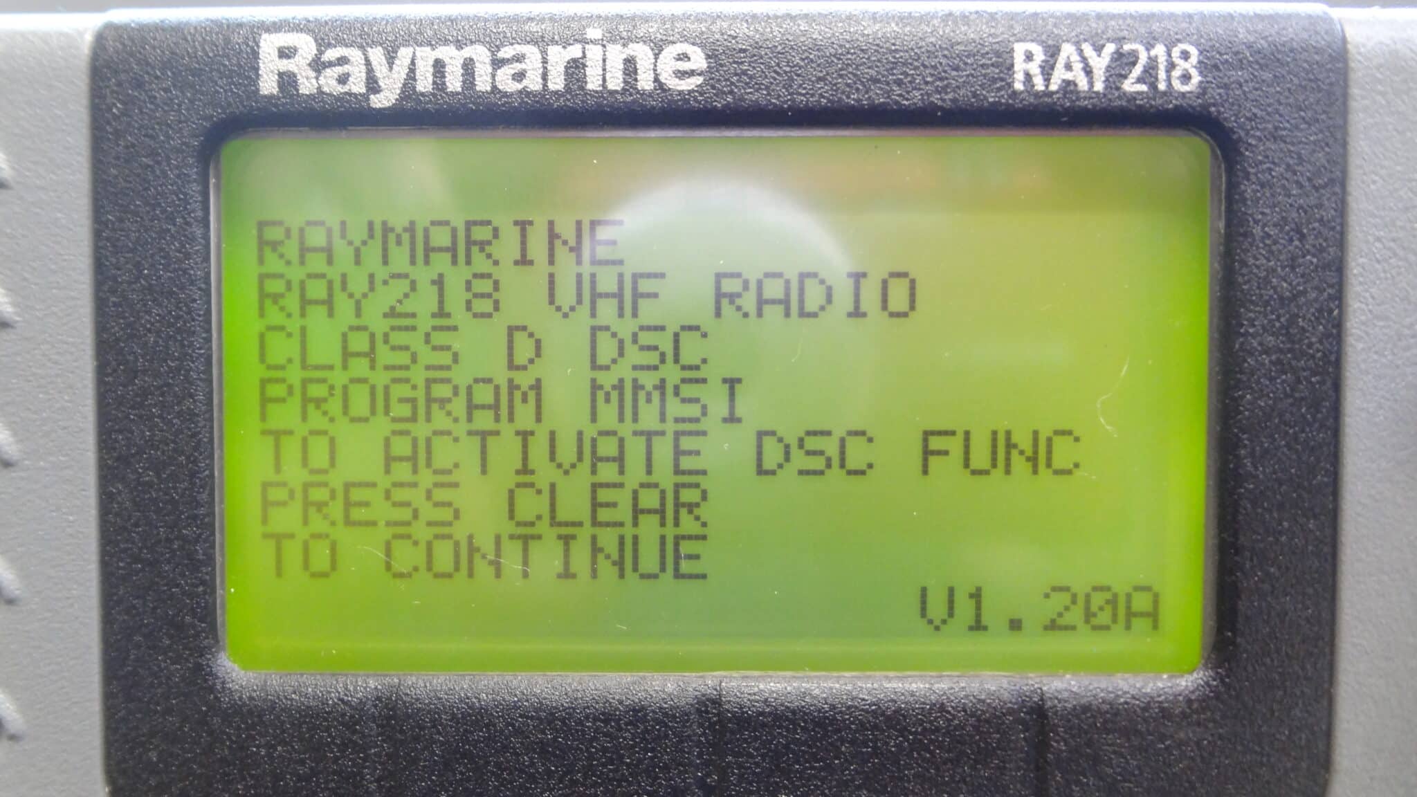 Raymarine RAY218 Marine VHF Two Way Radio Transceiver Unit w/Raymarine ...