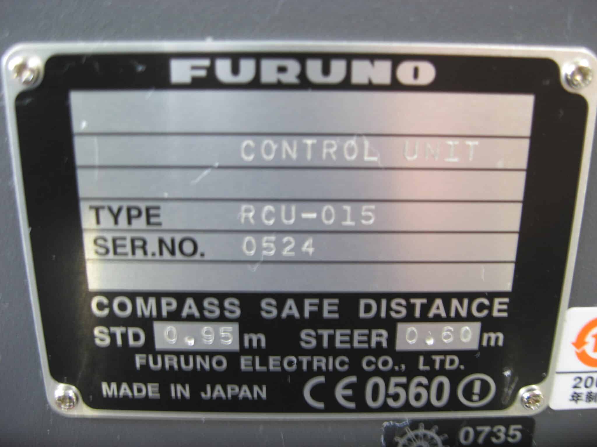 Furuno RCU-015 Remote Key Pad for FAR-2xx7BB Systems - Bench Tested ...