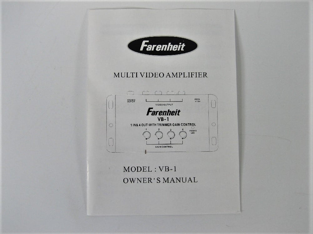 Farenheit - VB-1 1-In/4-Out Multi Video Amplifier - New in Box- Free ...