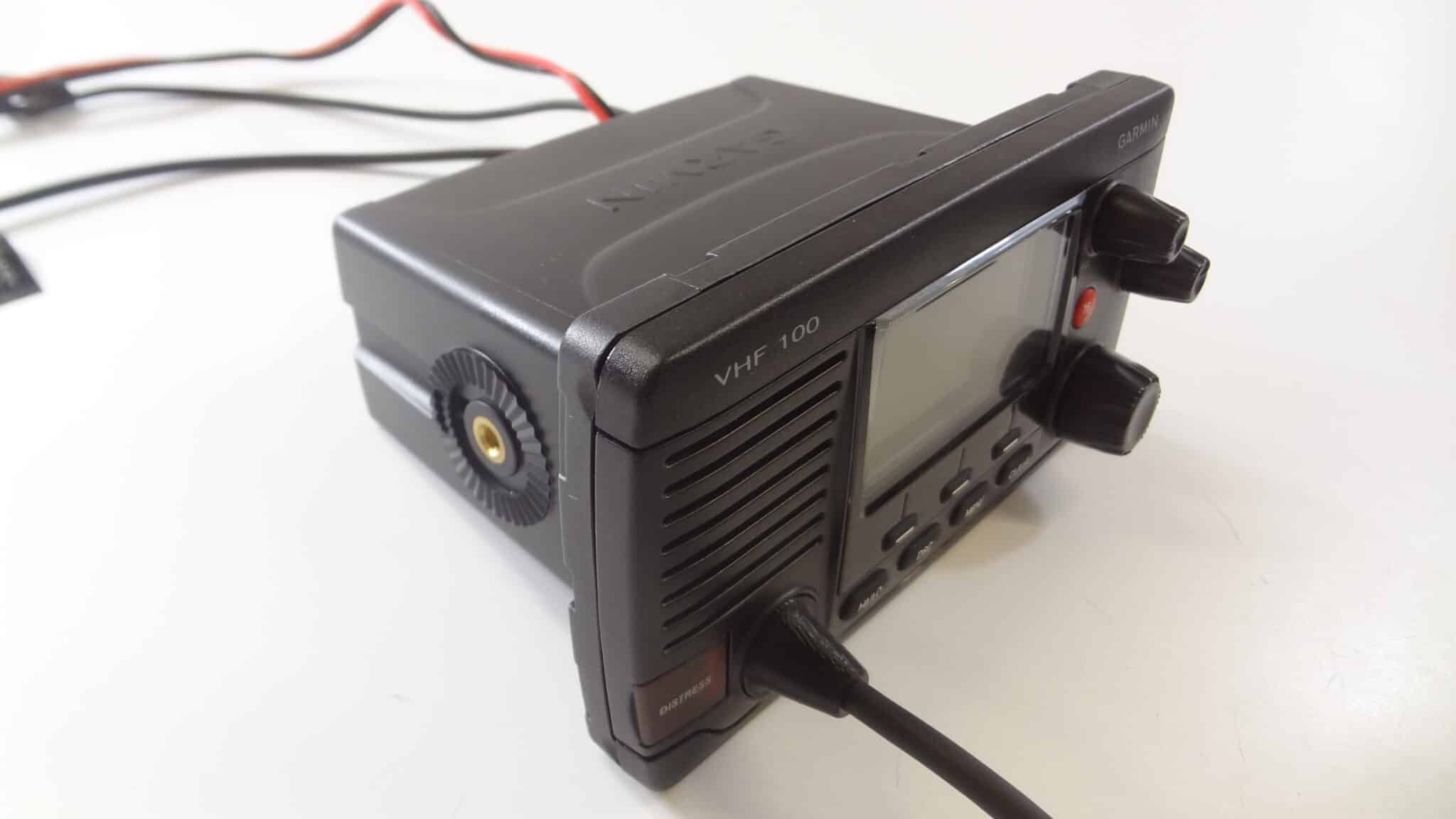 Garmin VHF 100 Submersible Radio Transceiver Unit with Rebuilt Hand Mic ...