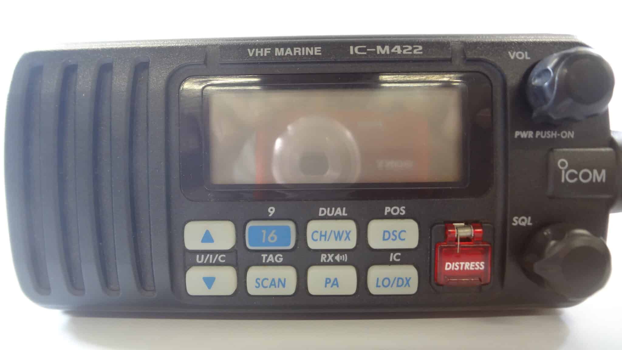 Icom IC-M422 Marine VHF Transceiver Radio Unit w/ Icom HM-150B Hand Microphone!! - Max Marine ...