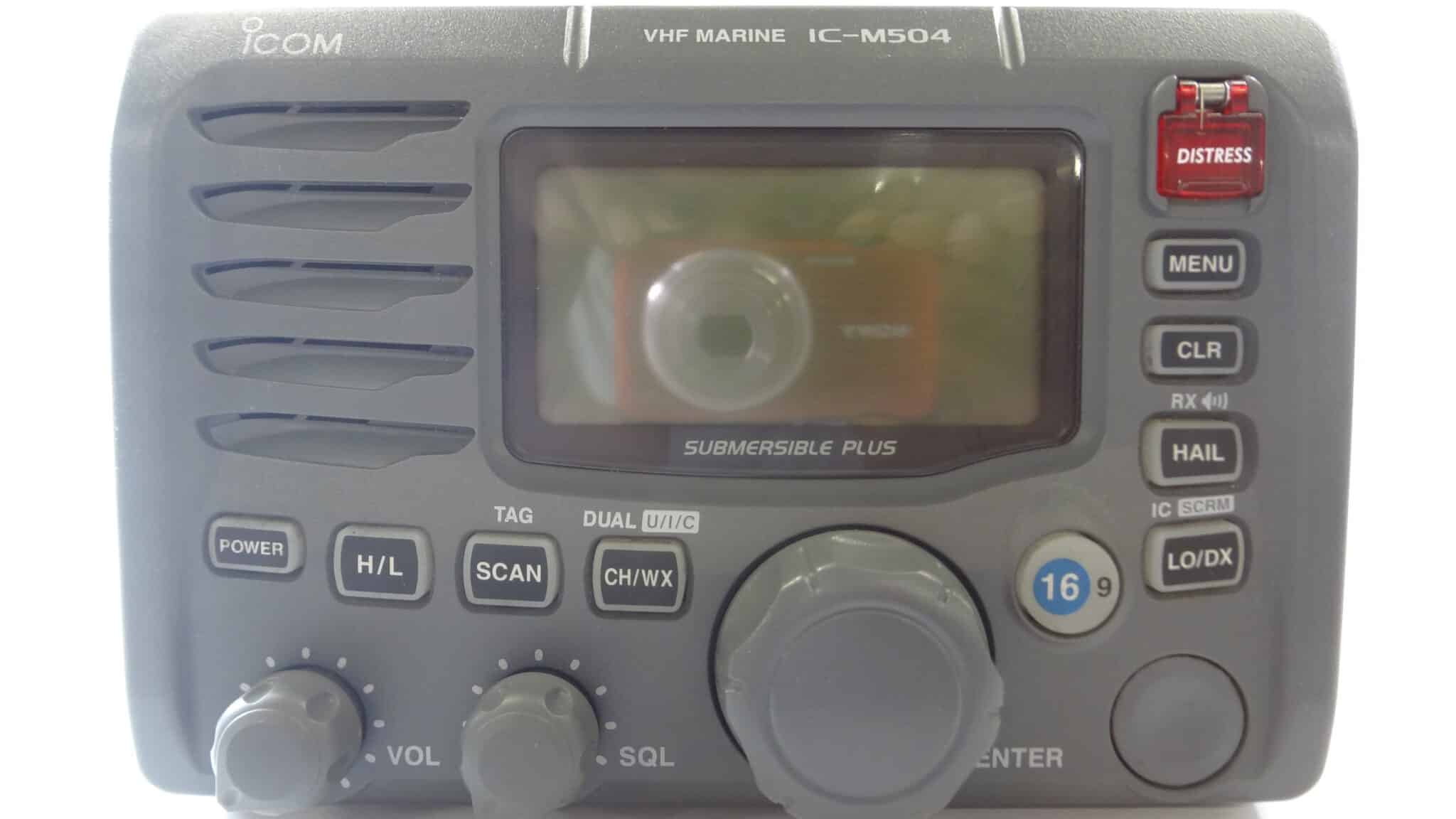 Icom IC-M504A Submersible Marine Fixed Mount VHF Radio Transceiver Unit ...