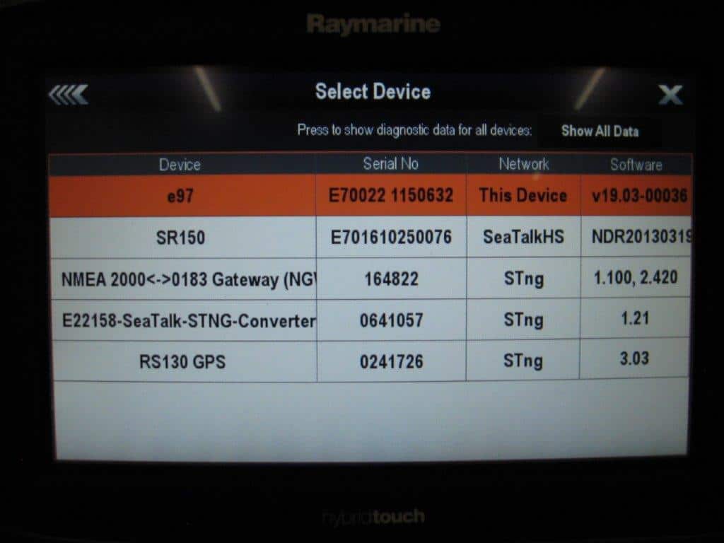 Raymarine e97 HybridTouch MFD - E70022 - TESTED - 90 Day Warranty ...