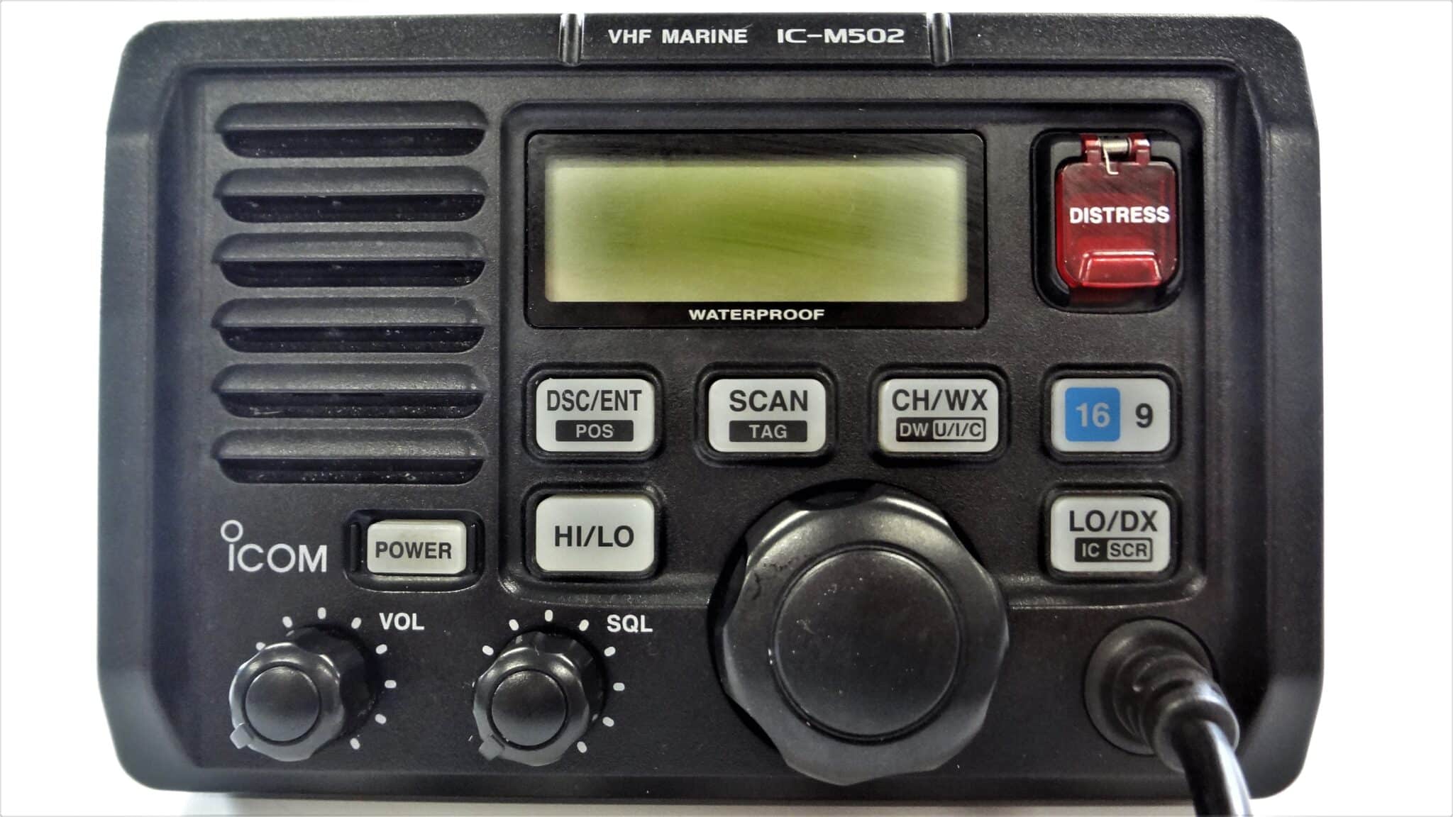 Icom IC-M502A Marine Two-Way VHF Radio Transceiver Unit W/Icom HM~144B ...