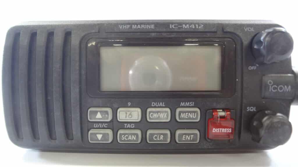 Icom IC-M412 Submersible VHF Marine Radio Transceiver Unit w/ HM-164B Hand Mic! - Max Marine ...