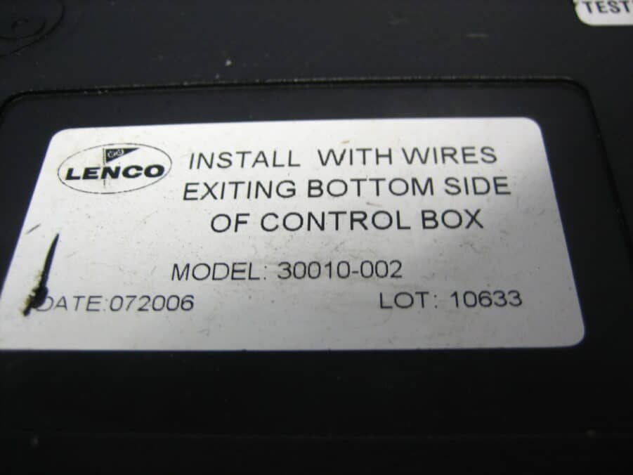 Lenco 30010-002 Control Controller Box - Cosmetics Good - Max Marine ...