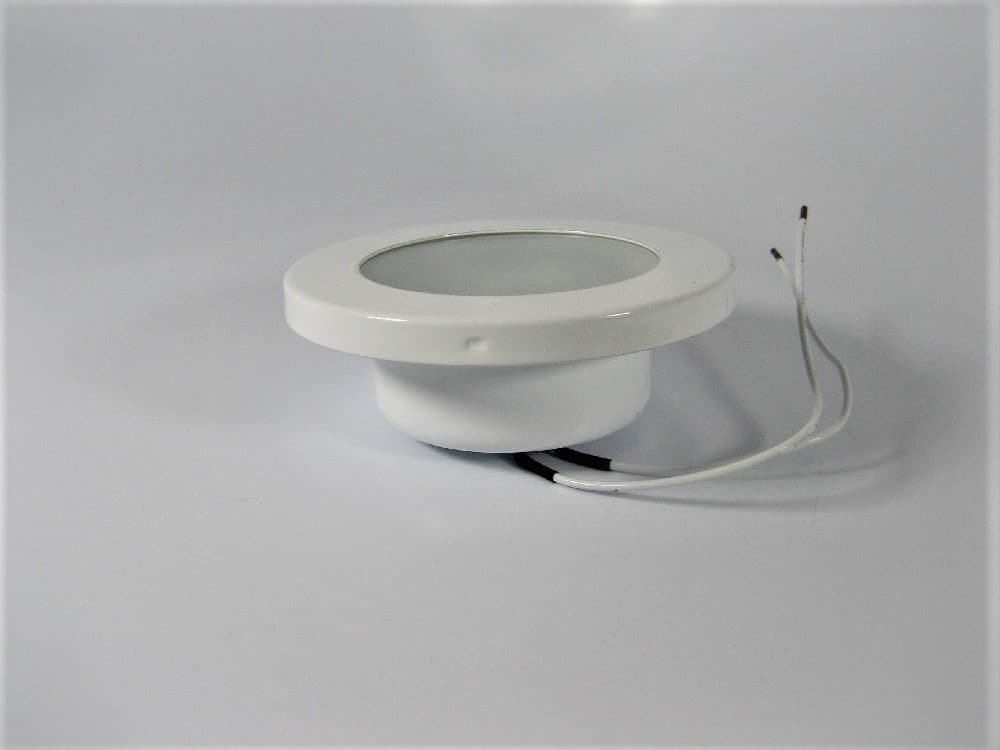 Marine Halogen Downlight 12v - White Bezel - Used - Tested - Working ...