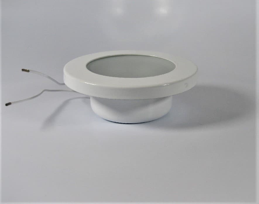 Marine Halogen Downlight 12v - White Bezel - Used - Tested - Working ...