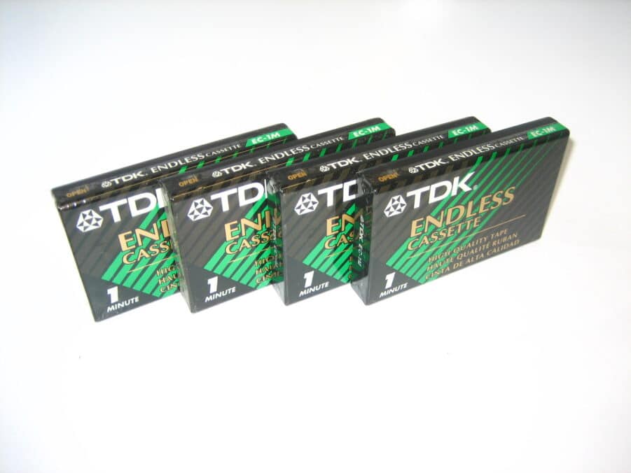 TDK ENDLESS CASSETTE EC-1M 1 MINUTE BLANK CASSETTE TAPE *SEALED*4 PACK* - Max Marine Electronics