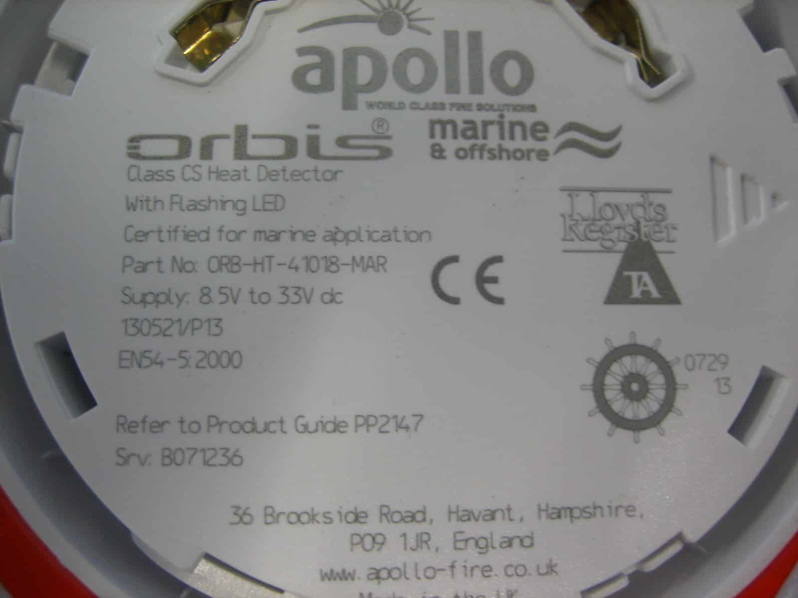 Apollo Orbis Heat Detector ORB-HT-41018-MAR 616461 - NEW OPEN BOX - Max ...