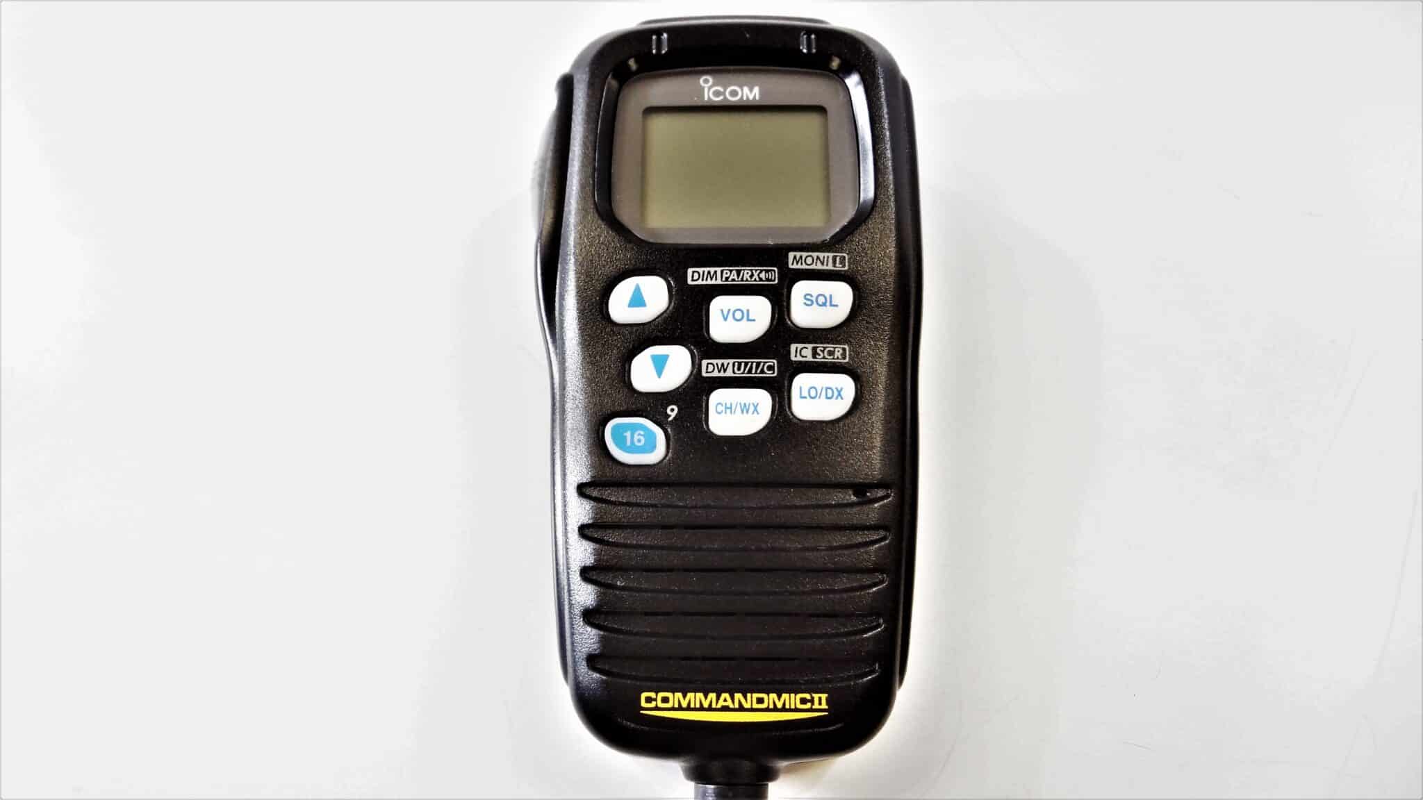 ICOM HM-157B Command Mic II f/ IC-M502 602/402/422 - TESTED - Max ...