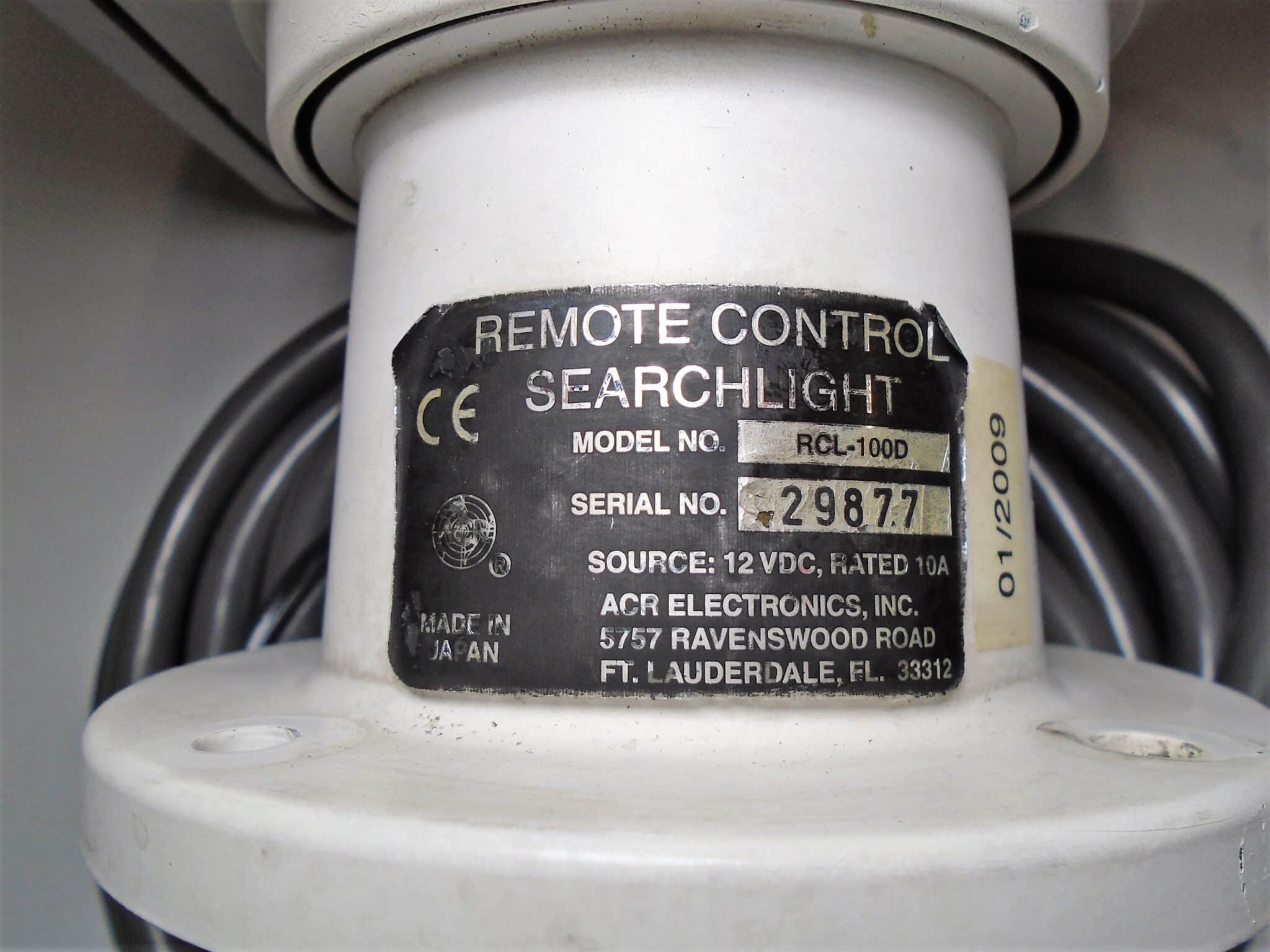 ACR RCL-100D Remote Control 12V Search Light (ONLY) TESTED GOOD - Max ...