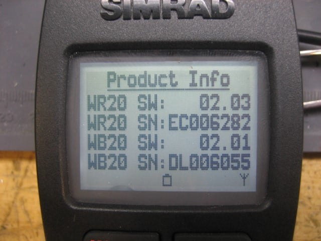 Simrad WR20 Remote Commander-W/WB20 Wireless Bluetooth Base-Tested-New ...