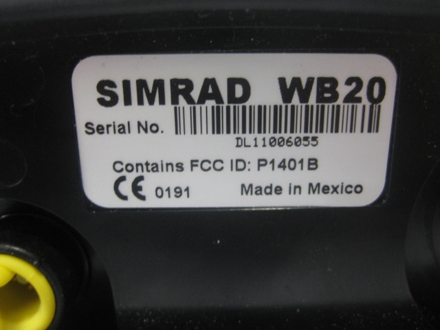 Simrad WR20 Remote Commander-W/WB20 Wireless Bluetooth Base-Tested-New ...
